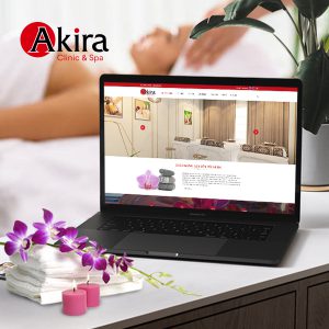 THIẾT KẾ WEBSITE SPA AKIRA CLINIC&SPA