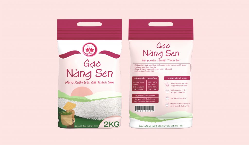 THIẾT KẾ BAO BÌ GẠO NÀNG SEN