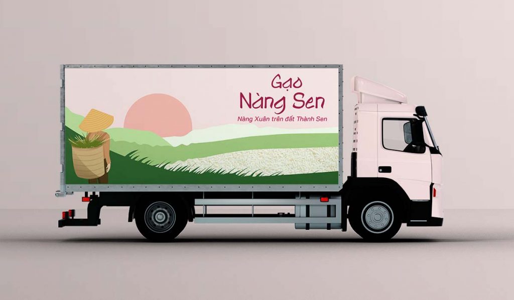 THIẾT KẾ BAO BÌ GẠO NÀNG SEN