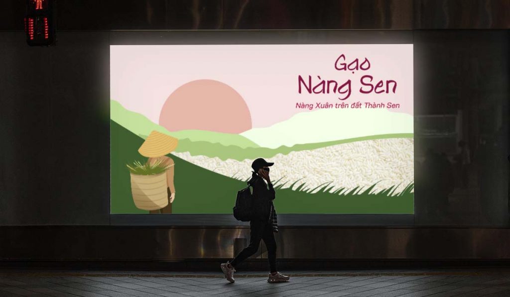 THIẾT KẾ BAO BÌ GẠO NÀNG SEN